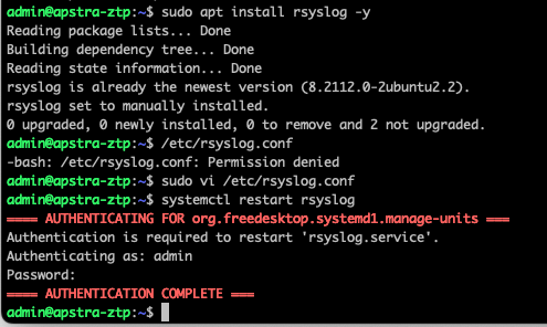 [Juniper Apstra] Using external syslog messaging