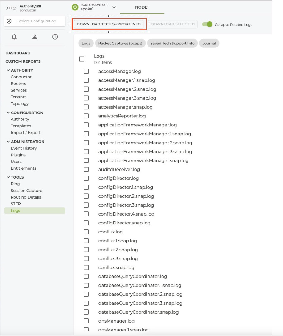 [SSR] Data collection check list for a Session Smart Router while opening a TAC case