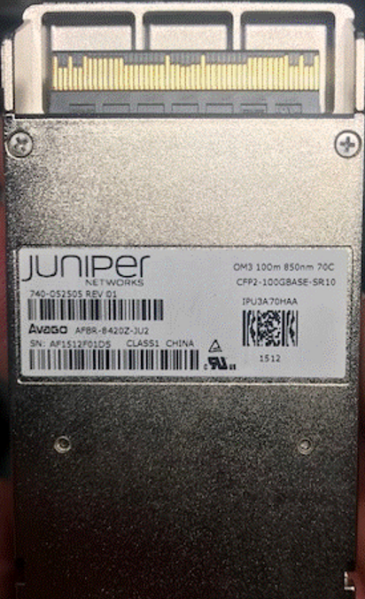 Officially supported Transceivers on Juniper equipment