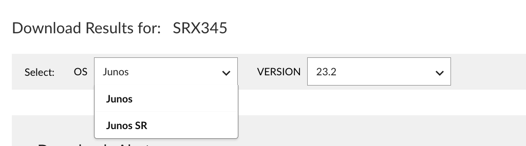 [Junos] How to Locate Service Releases on the Juniper Website Download Page