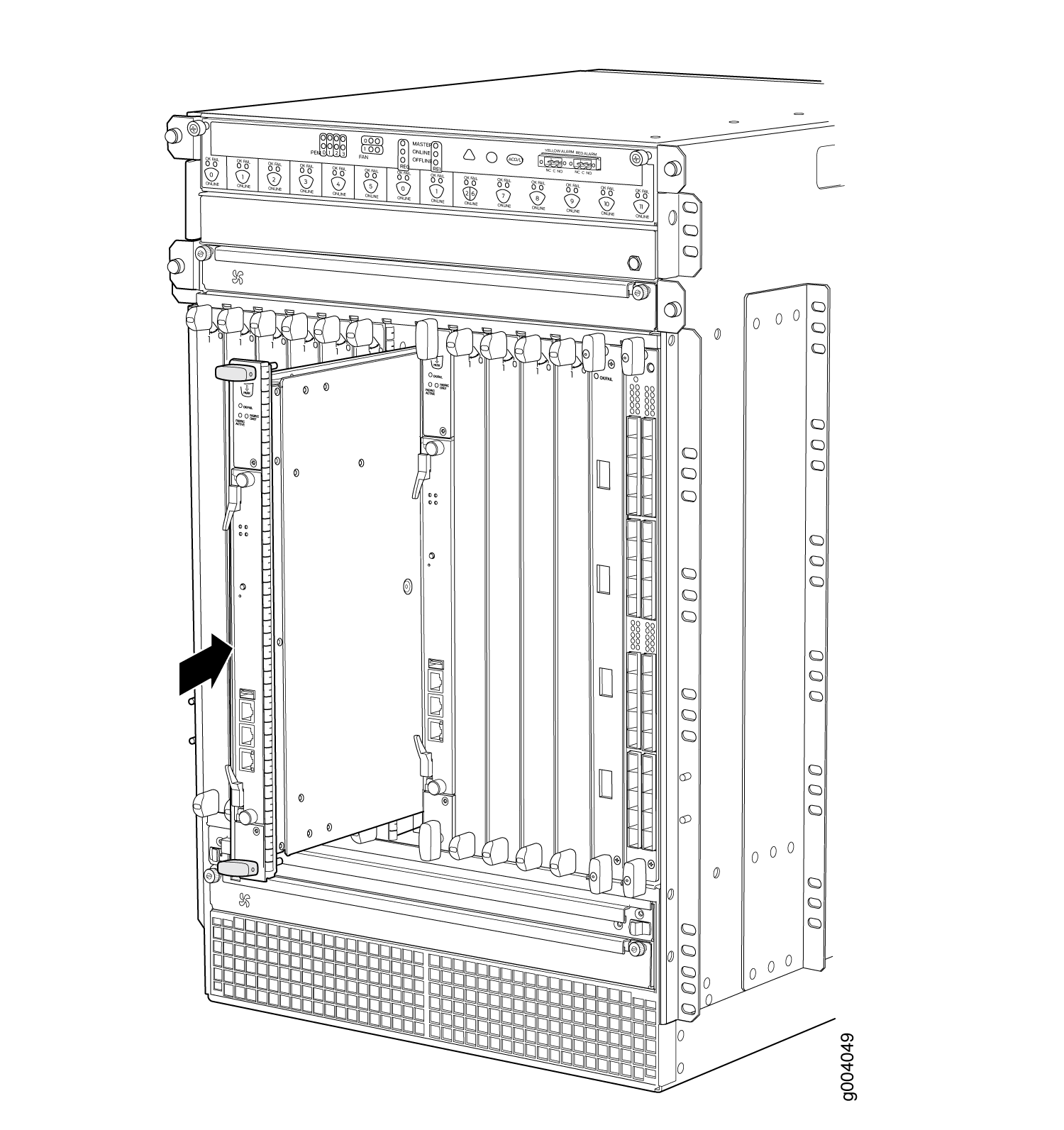 Procedure to replace SCB board with routing engine on a MX-960 device.