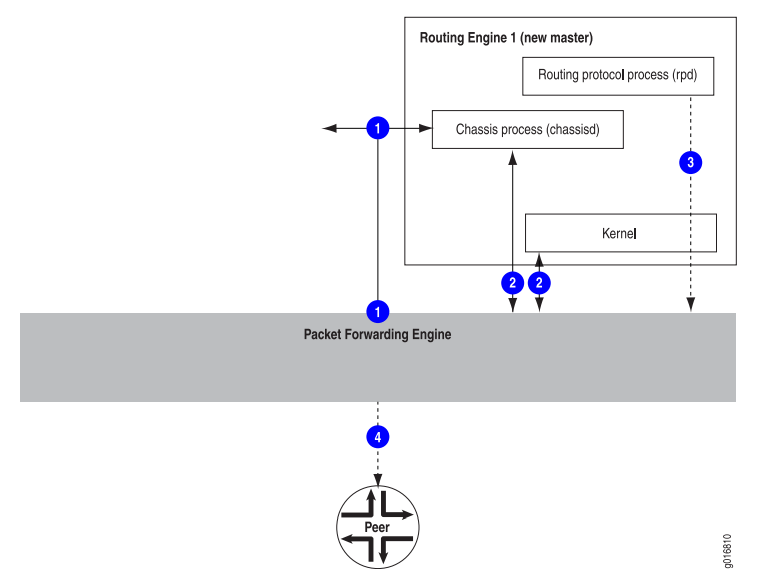 High Availability Features on Virtual-Chassis: GRES, NSR and NSB