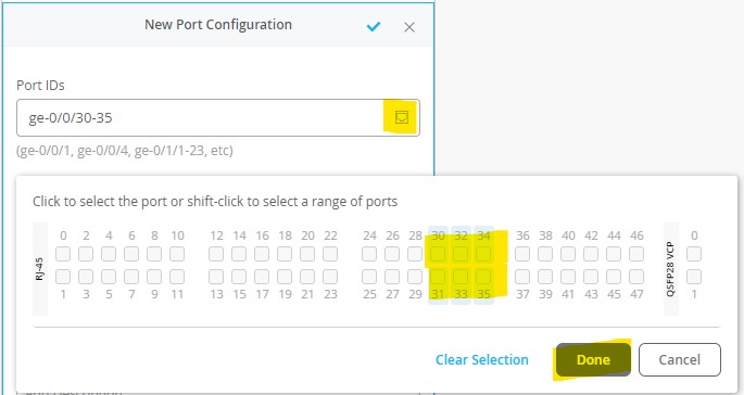 [Mist] Unassigned ports using the "default" port profile instead of the ...