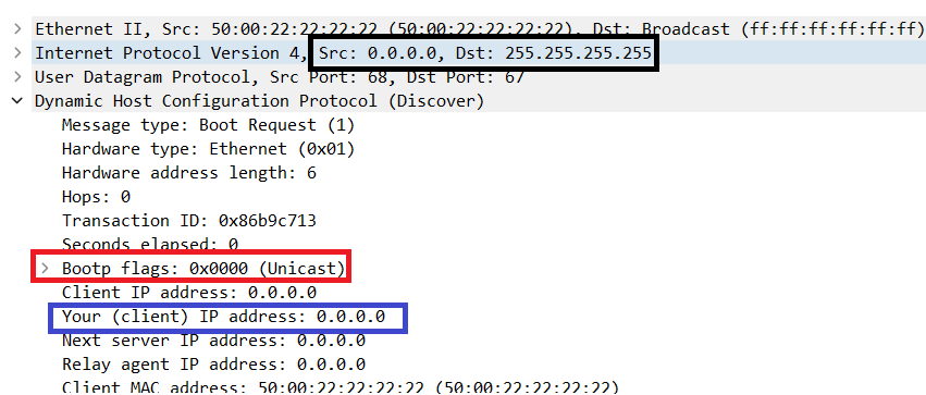 [DHCP] || DHCP Discover Message Handling in MX Routers Based on BOOTP Flag