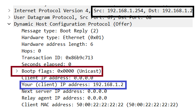 [DHCP] || DHCP Discover Message Handling in MX Routers Based on BOOTP Flag