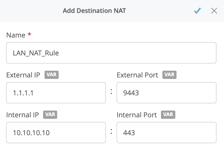 [MIST] How to configure Destination NAT using MIST UI