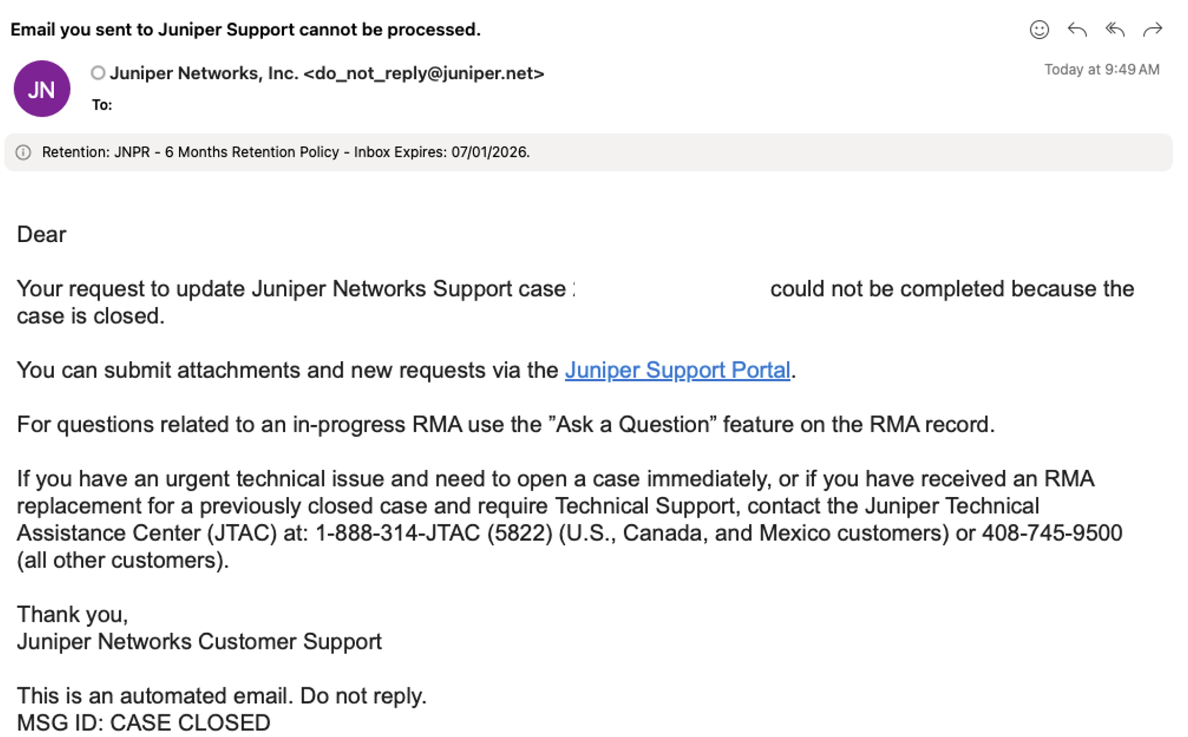 How to Use the RMA "Ask A Question" Feature on the Support Portal