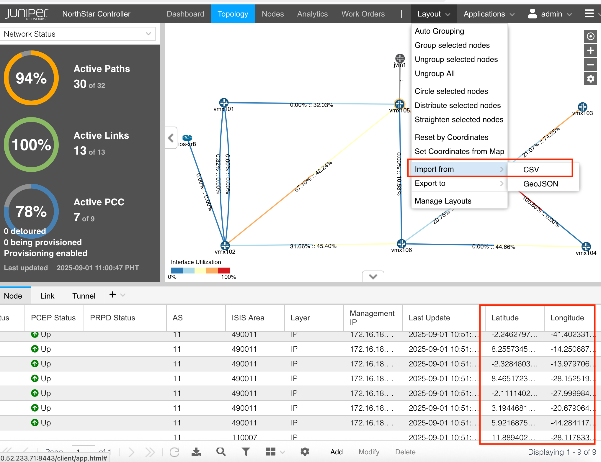 [Northstar] How to update Latitude/Longitude details for devices