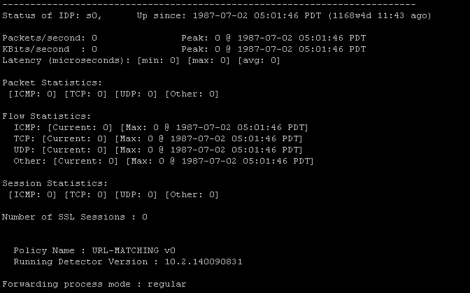 How to list the attacks detected by IDP on SRX platform