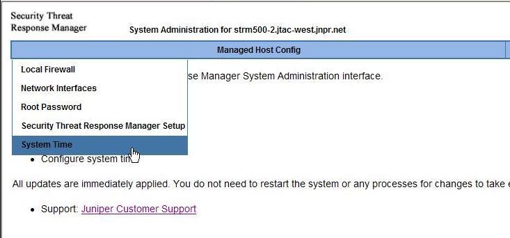 How to Change System Time on STRM