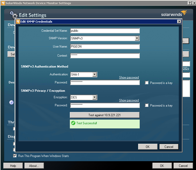 [EX/QFX] SNMP v3 CLI procedure with SolarWinds and Nagios SNMP server
