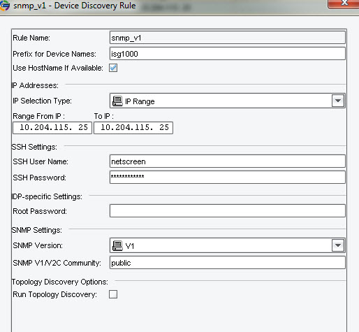How to add ScreenOS devices to NSM via NSM auto-discovery