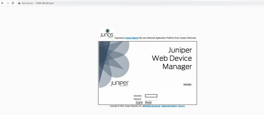[MX] Accessing both Routing Engines via J-Web/http at the same time is not possible