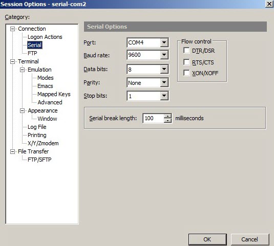 Unable to input anything via the SecureCRT console connection
