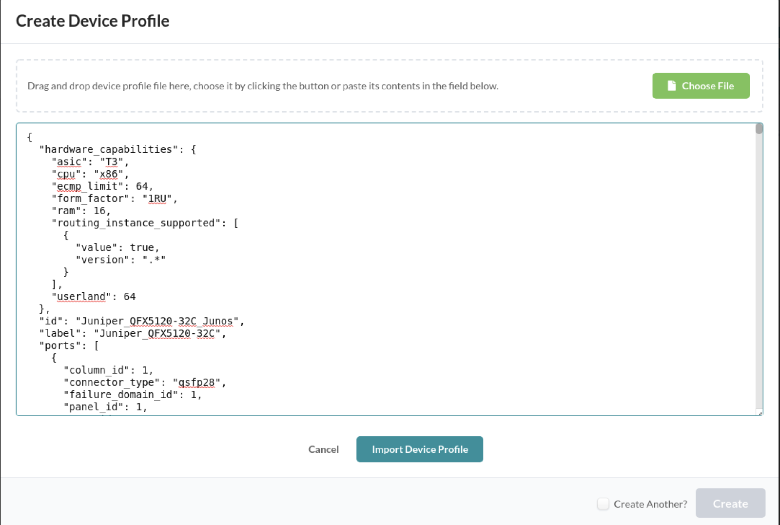 [Apstra] Device profile update for Juniper QFX5120-32C