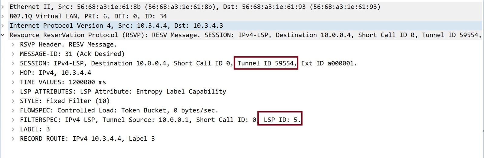 [MX/PTX] How to find Tunnel-id and LSP-id in MPLS RSVP LSP