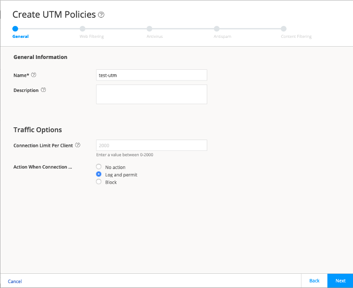 [Junos Space] Example - Configuring UTM-related policies using Security ...