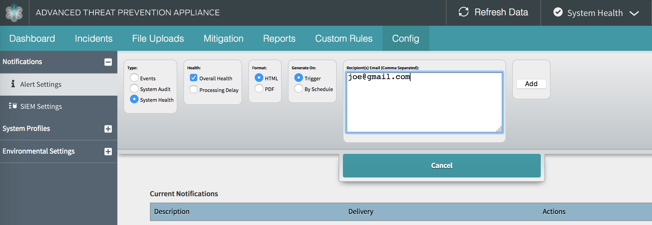 How can I check my JATP appliance is collecting traffic properly?
