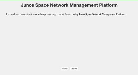 [Junos Space] Adding login banner to Junos Space WebGUI and CLI