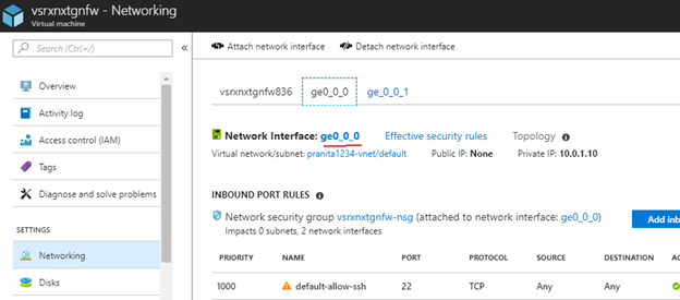 [vSRX] Configuring a public IP address on vSRX hosted on Azure Cloud
