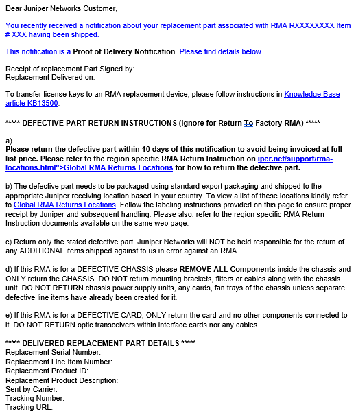 RMA - Frequently Asked Questions (FAQ)